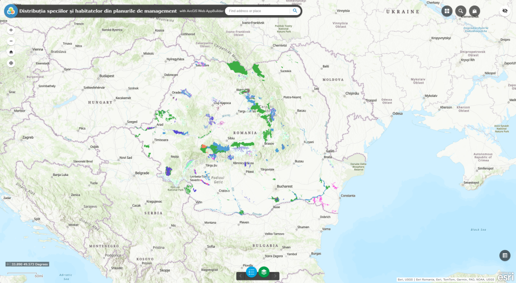 Hărți interactive - Ministerul Mediului, Apelor și Pădurilor